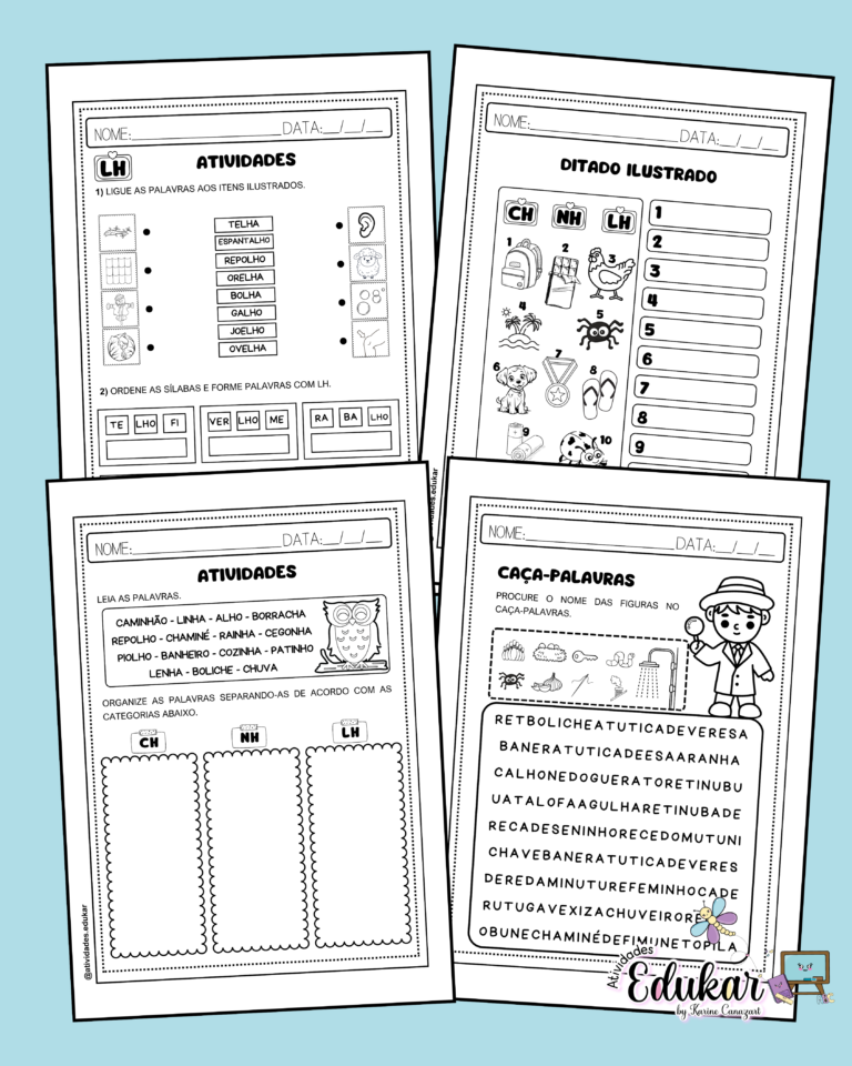 CH – NH – LH – Pacote de atividades – Atividades Edukar